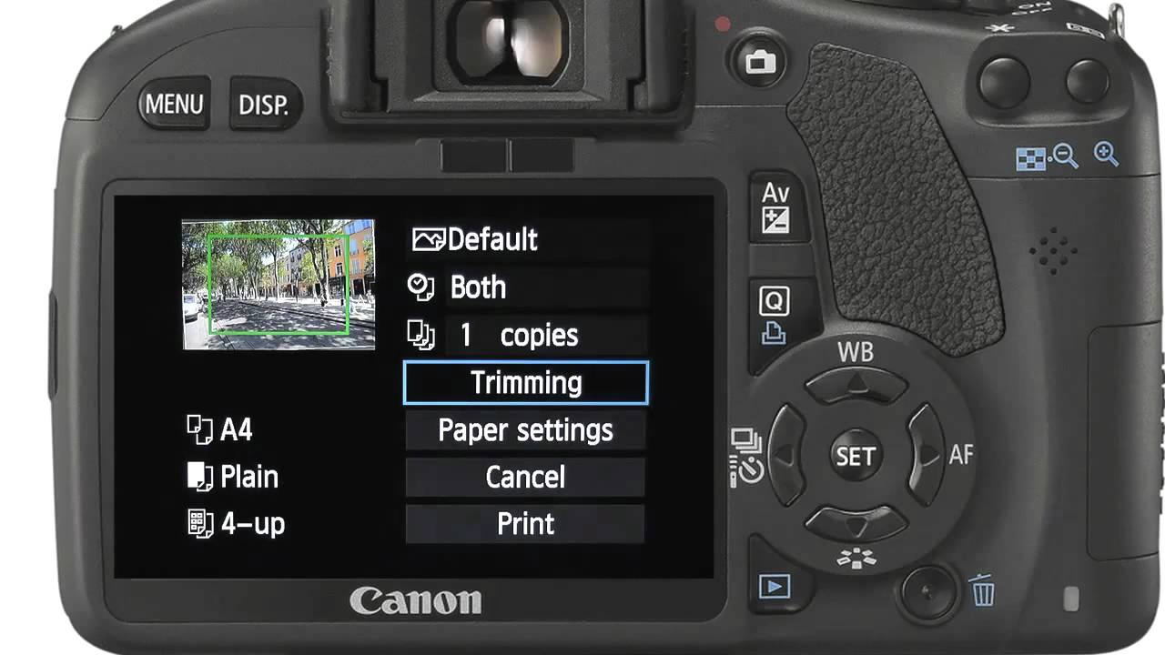 Printing directly from the Canon EOS 550D / Rebel T2i camera - YouTube