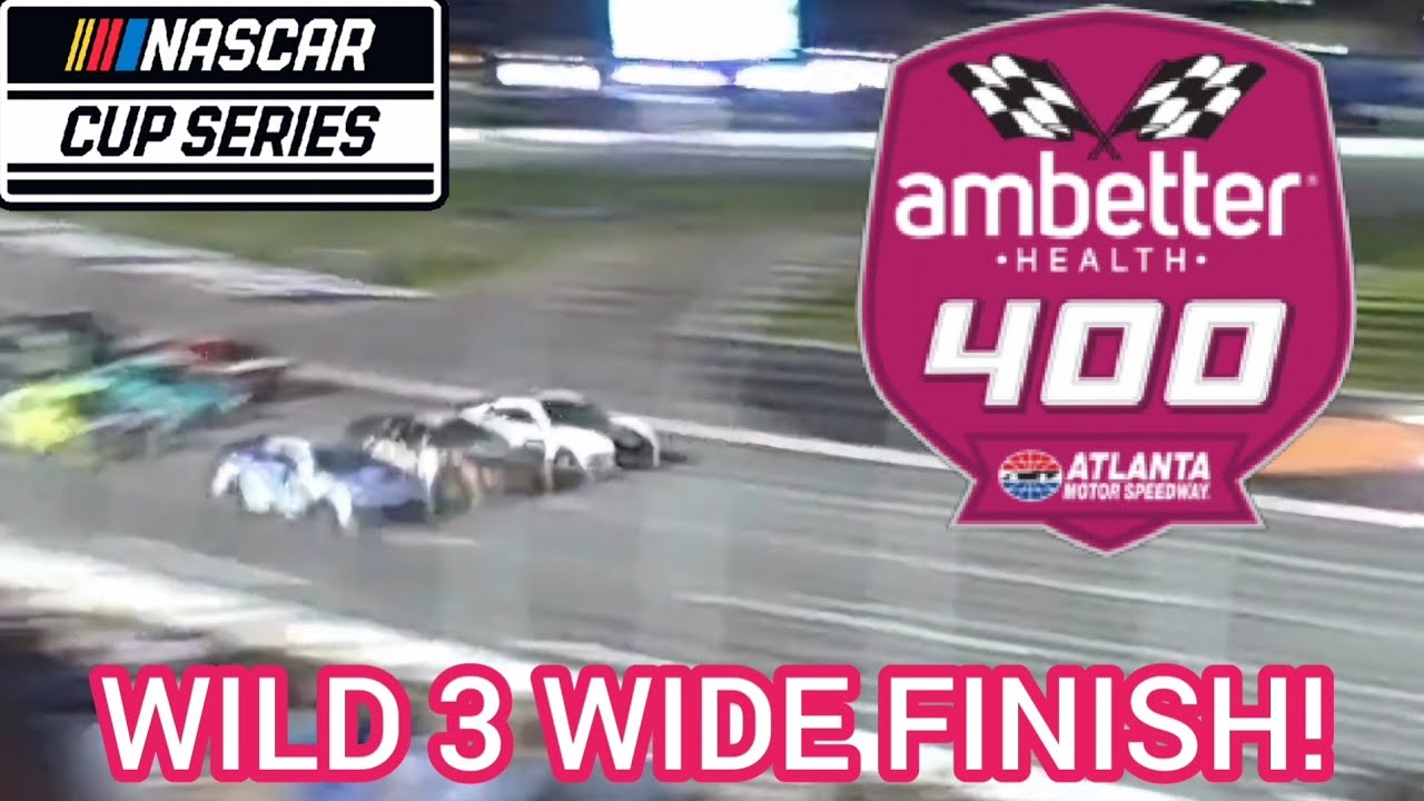 (OLD FOOTAGE) | WILD 3 WIDE FINISH AT ATLANTA MOTOR SPEEDWAY ...