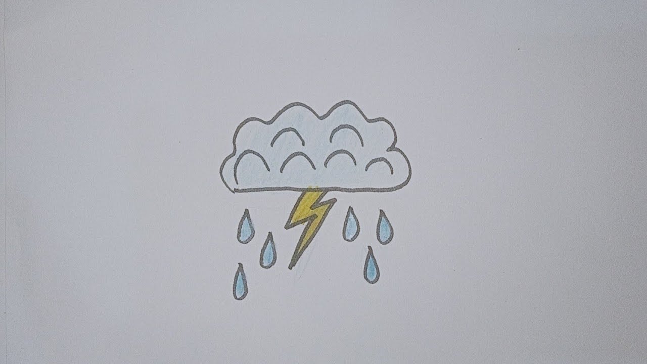 how to draw a cloud easy|Hina drawing - YouTube