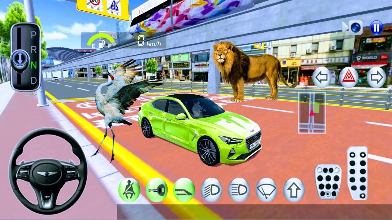 3D Driving Class Simulator On the Road With New Car Android Gameplay ...