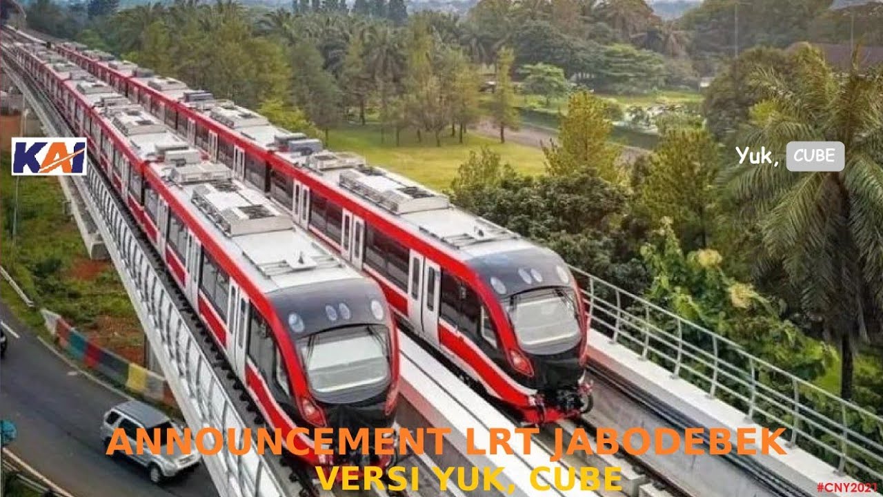 (LED dan Announcement) WOW!!! LIHAT LAYAR LRT JABODEBEK BERASA KAYAK ...