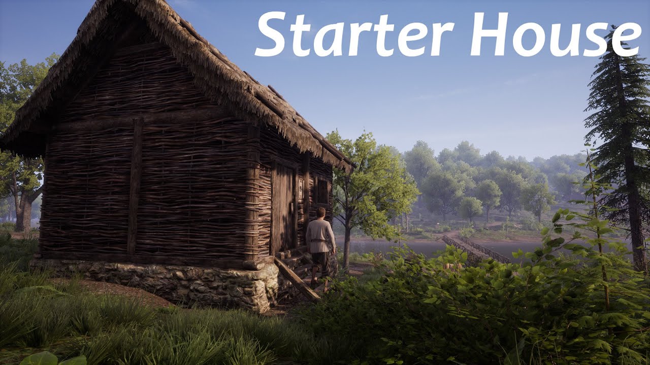 Building a Starter Log Cabin | Medieval Dynasty - YouTube
