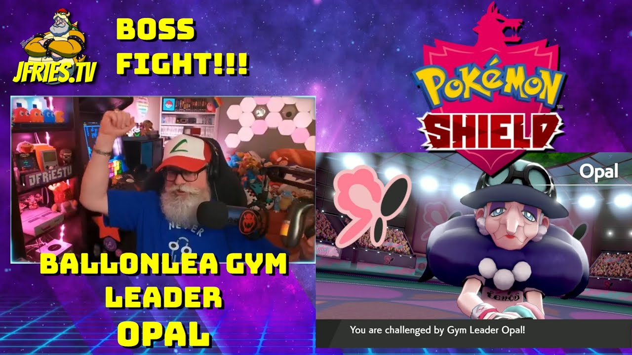 Highlight: Pokémon Shield - Ballonlea Gym Leader - Opal - YouTube