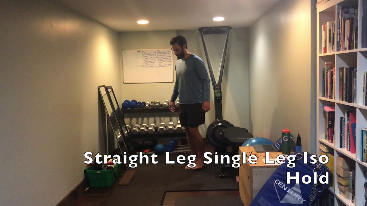 Straight Leg Single Leg Iso Hold - YouTube