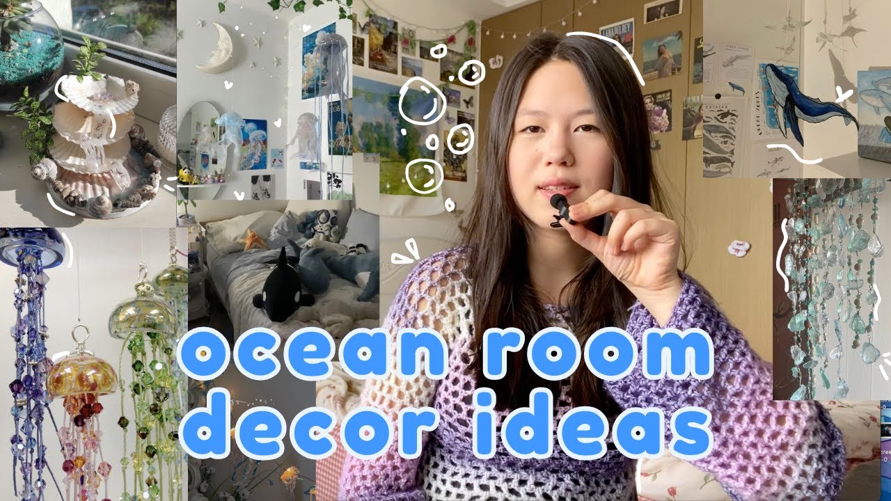 40+ Ocean DIY Room Decor Ideas (+ free tutorials) ˖°𓇼🌊⋆🐚🫧 - YouTube