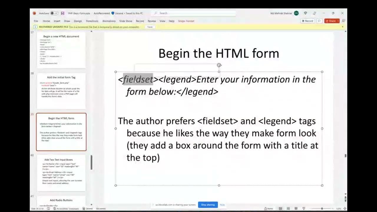 Web Programming Server Side | Programming with Php | Handling Forms ...