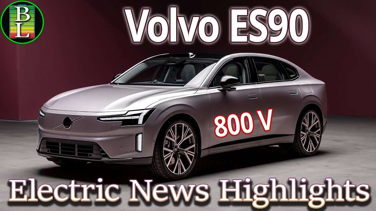 Electric News Highlights - Volvo ES90 looks great - YouTube