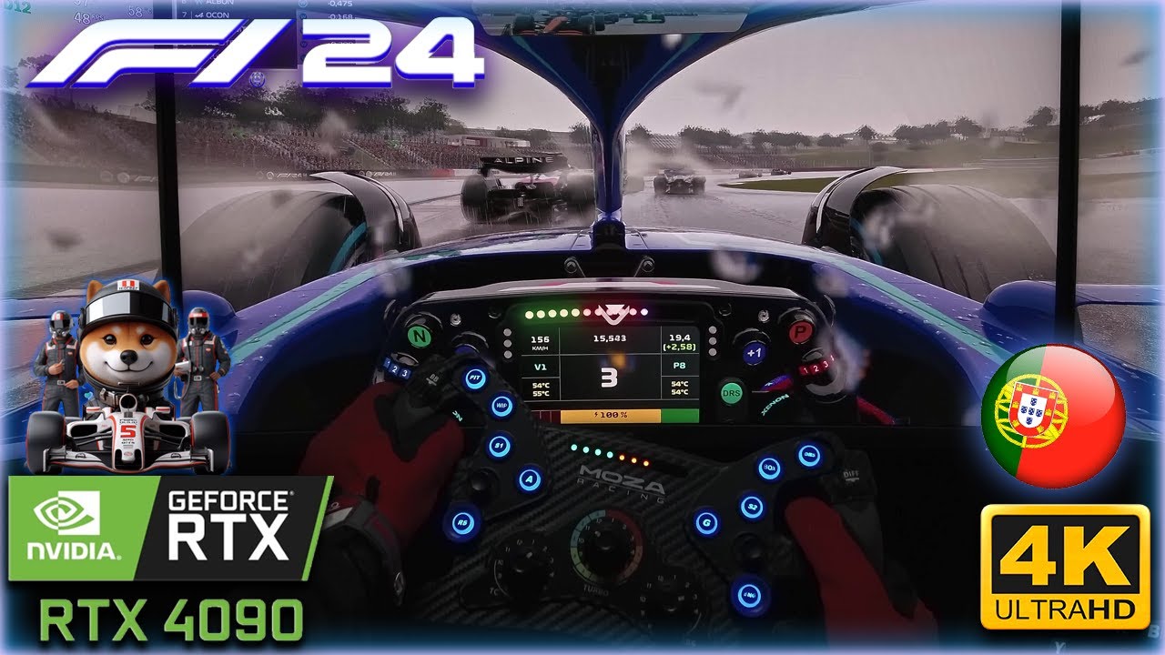 🔵 Bajo La Lluvia Torrencial en PORTUGAL 🏎️💨 | F1 24 | FOV | Triple ...