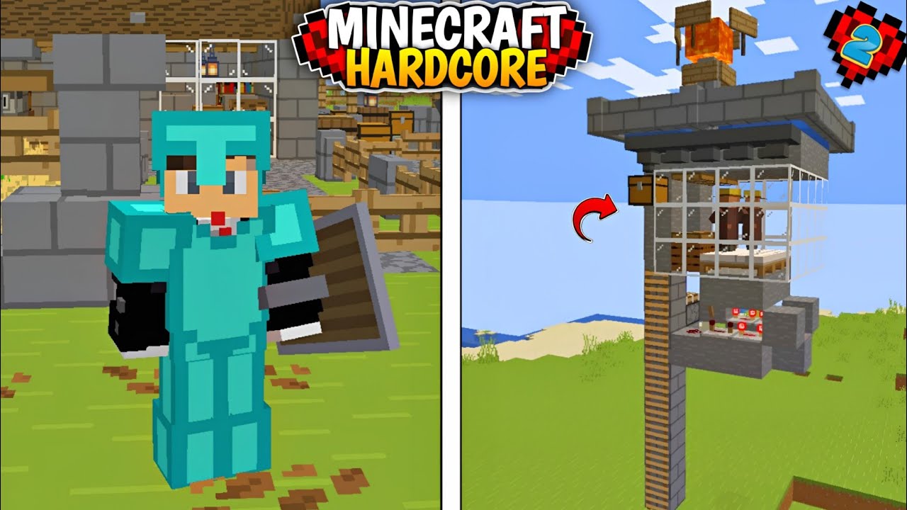 Minecraft Hardcore EP 2 – Diamond Armor & Iron Farm | Mojo Launcher ...