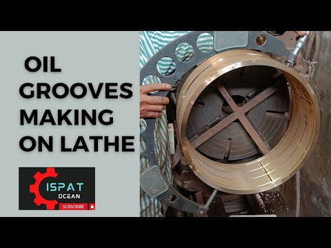 oil Grooves making on lathe Machine😎#shorts - YouTube