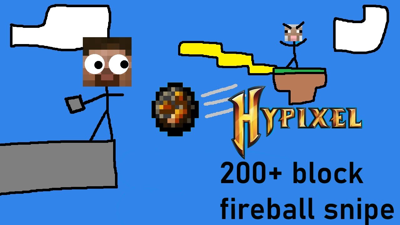 the greatest hypixel bedwars fireball snipe (200+ blocks) - YouTube