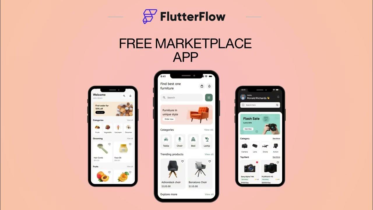 🎉 Free FlutterFlow App Template Available in FlutterFlow Marketplace | Developed by FluxCode 🚀 ...