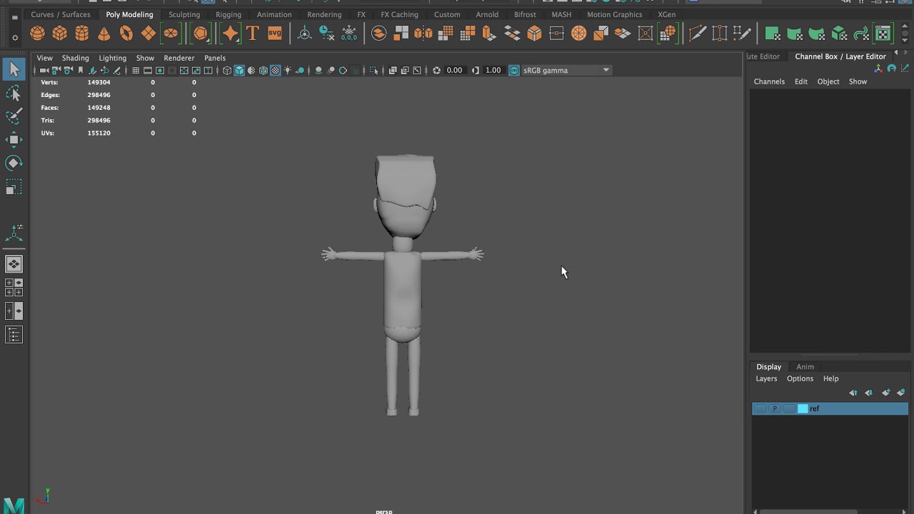 CGT 116 - Character Block Out - YouTube