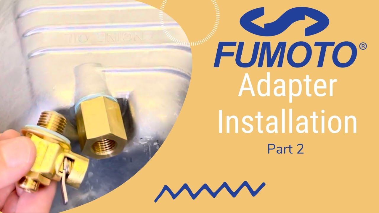 Fumoto Adapter Installation part 2 - YouTube