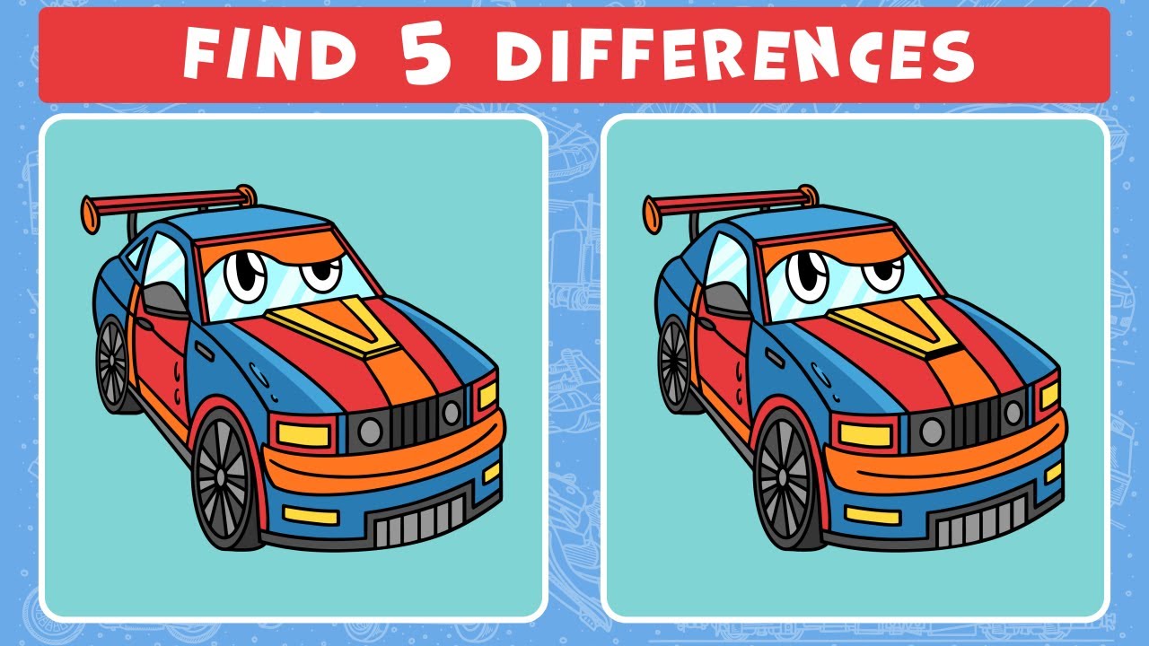 【Find the Difference】- Can you spot all the differences? - Vehicles 3 ...