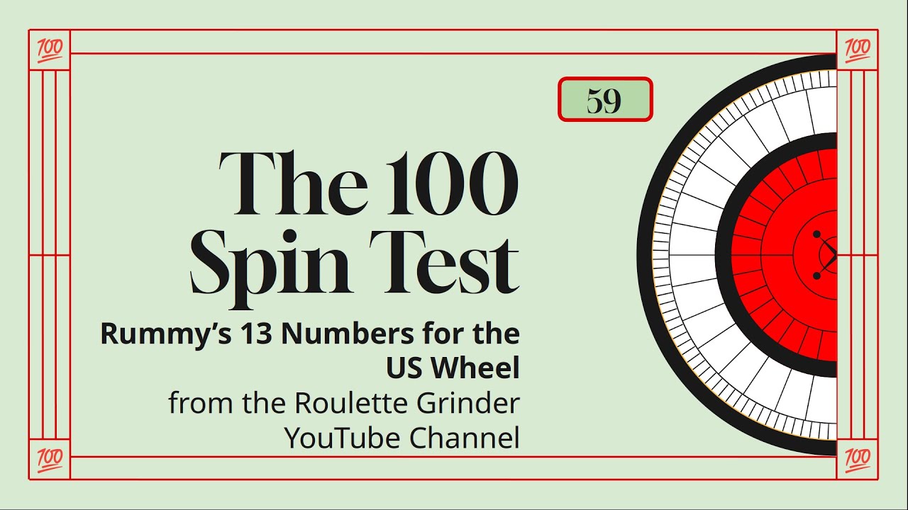 The 100 Spin Test - 59: Rummy's 13 Numbers for the US Wheel - YouTube