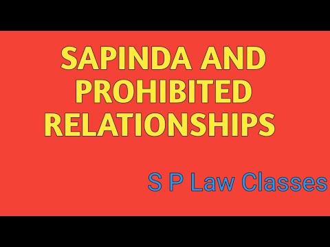 Sapinda relationship and prohibited relationship in hindu law with ...