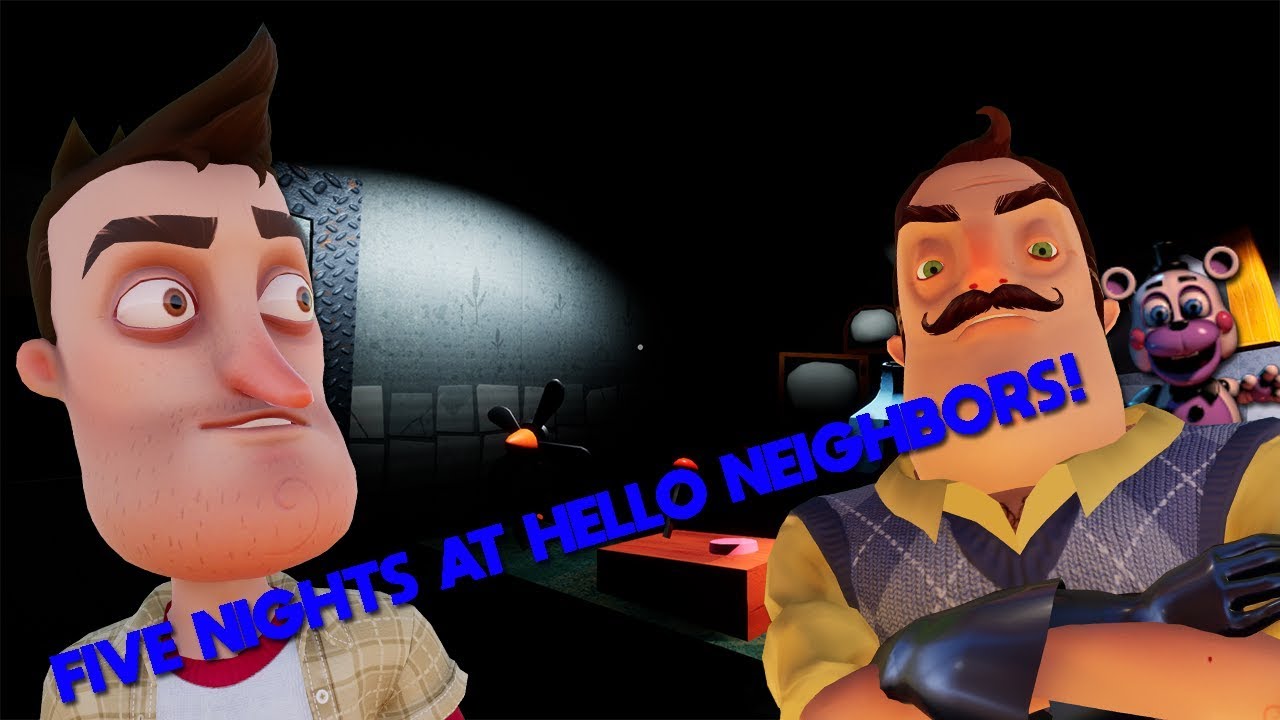 FIVE NIGHTS AT THE NEIGHBORS! (Hello Neighbor Mods) - YouTube