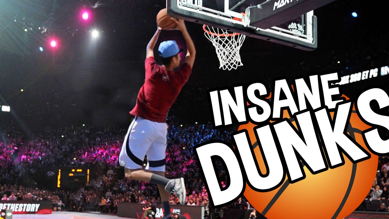 INSANE BASKETBALL DUNKS AND TRICKSHOTS - YouTube