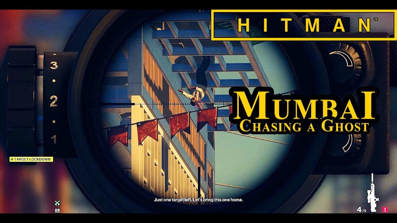 HITMAN 2 | MUMBAI: Chasing a Ghost SA w/ Mid-Air Sniper Kill - YouTube