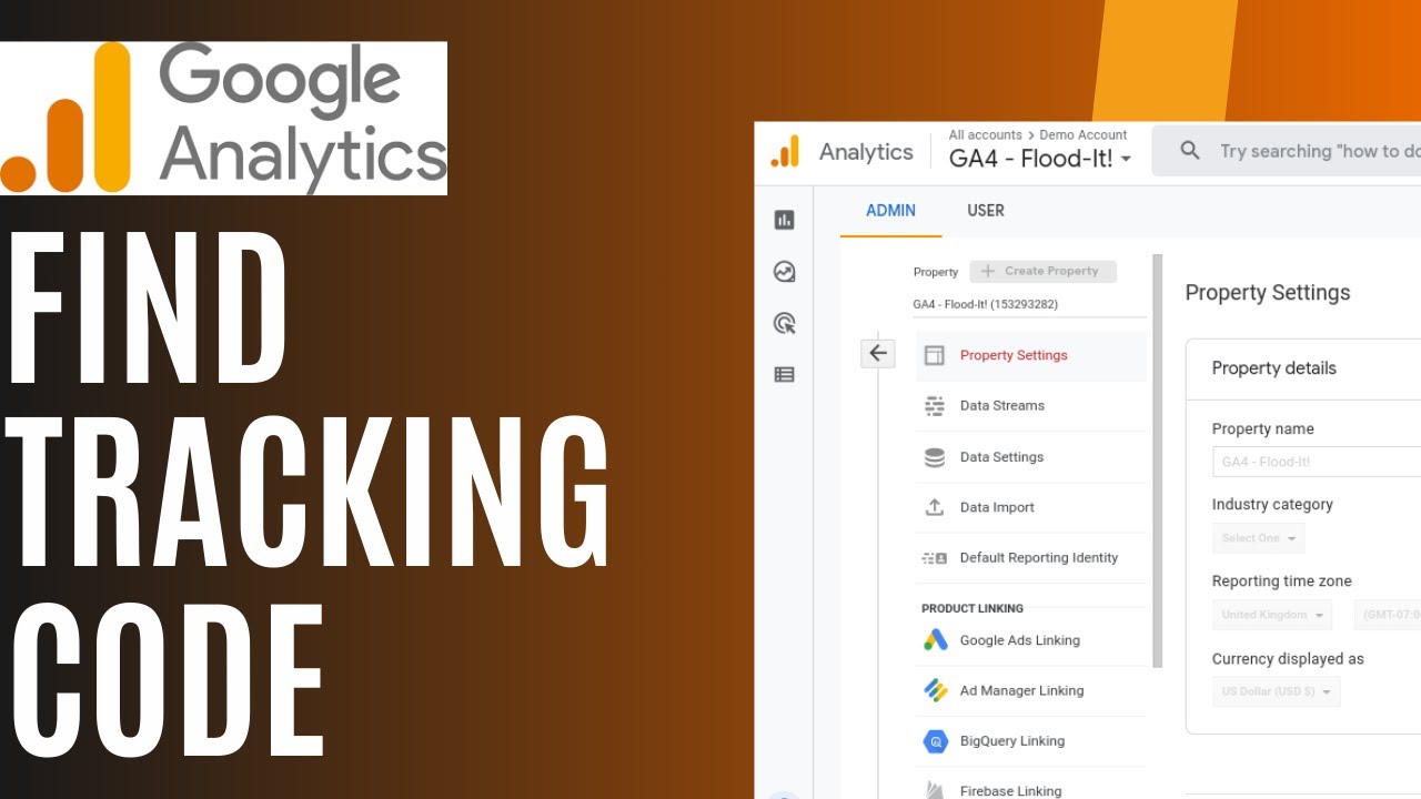 How to Find Google Analytics GA4 Tracking Code - YouTube