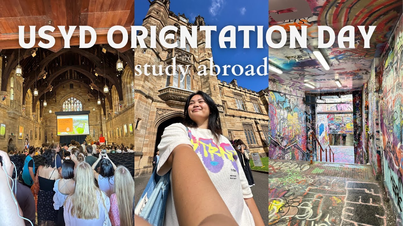 USYD OFFICIAL ORIENTATION DAY | my study abroad experience! - YouTube