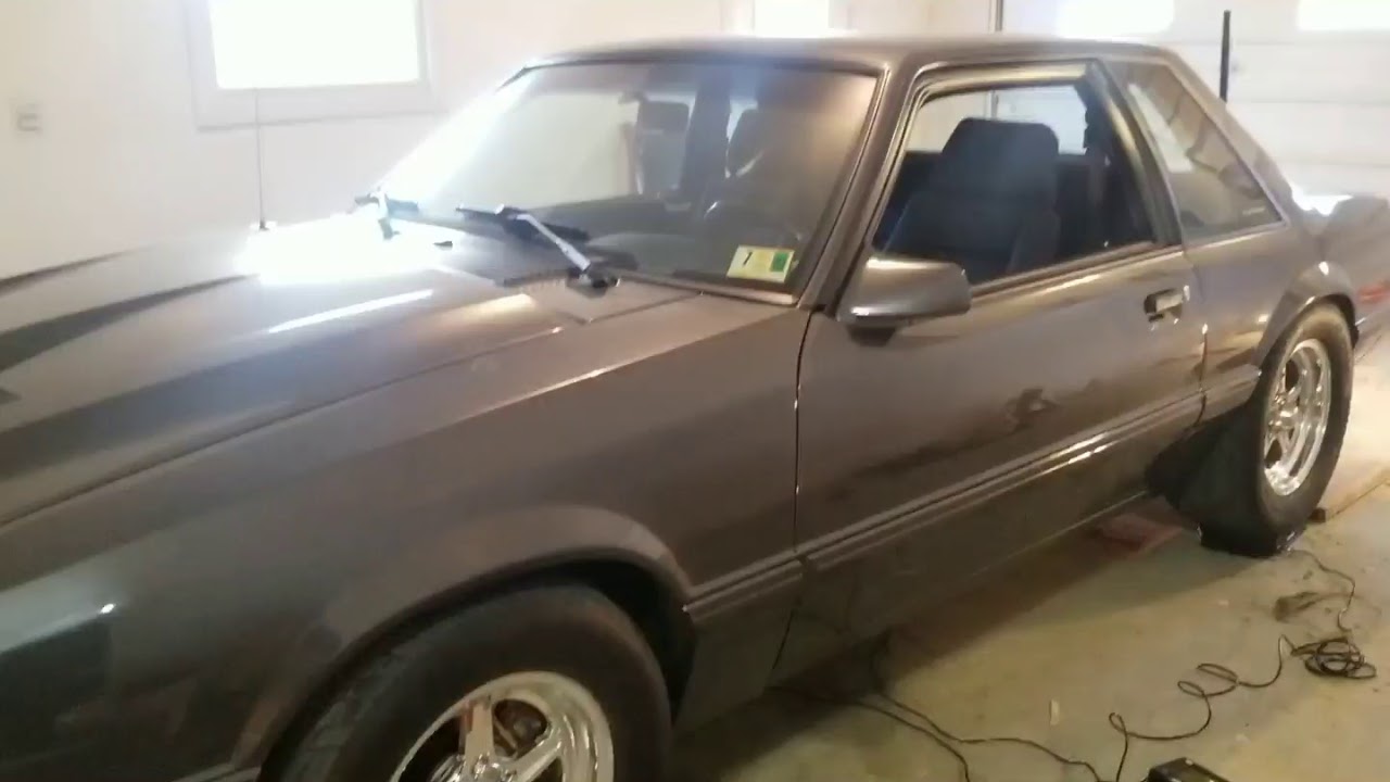 92 Cobra Mustang notchback - YouTube