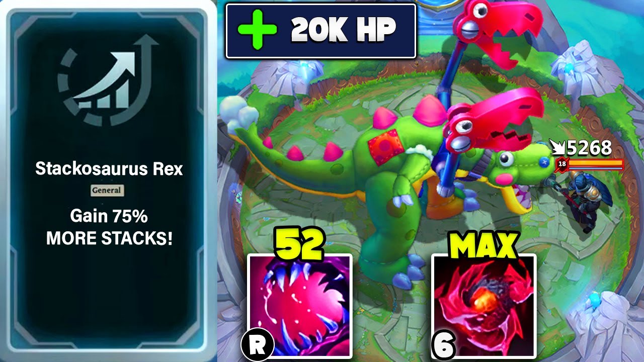 STACKOSAORUS REX CHOGATH 52 STACKS WITH 20,000 HP + ELDER SOUL 1 SHOTS ...
