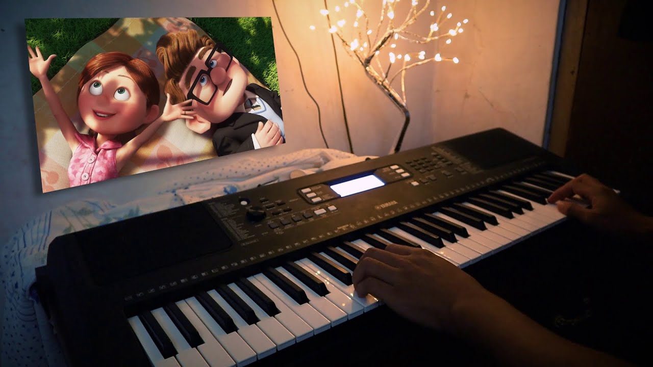 Married Life "Up Theme" (With Movie Scene) One Take- Yamaha PSR E373 # ...