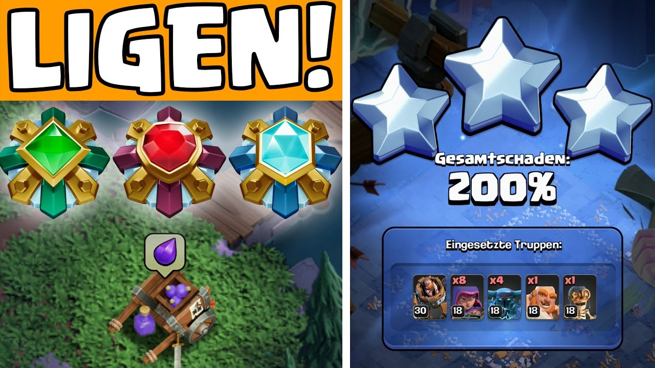 DIE LIGEN IM NACHTDORF 2.0! - Erklärt! 😍 Clash of Clans * CoC - YouTube