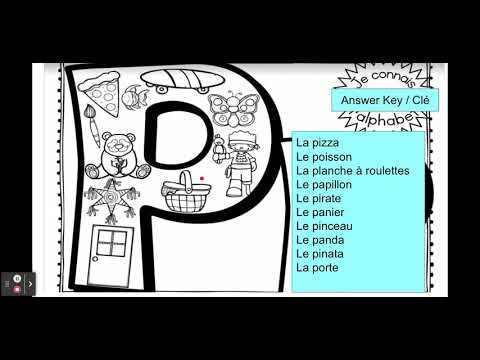 La Lettre P (Vocabulaire) : French Vocabulary for the Letter P : French ...