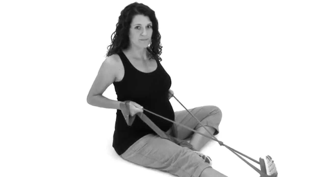 Pregnancy Middle Row Exercise - YouTube