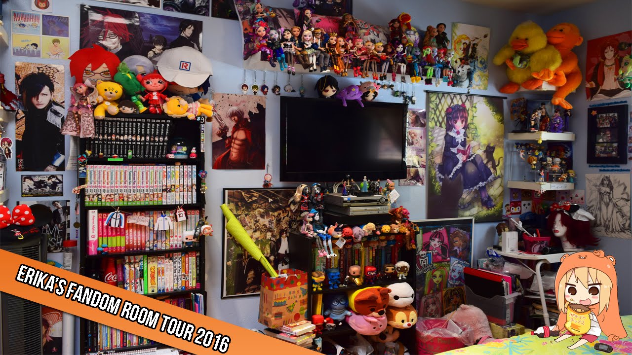 Erika's Anime/Fandom Room Tour 2016 - YouTube