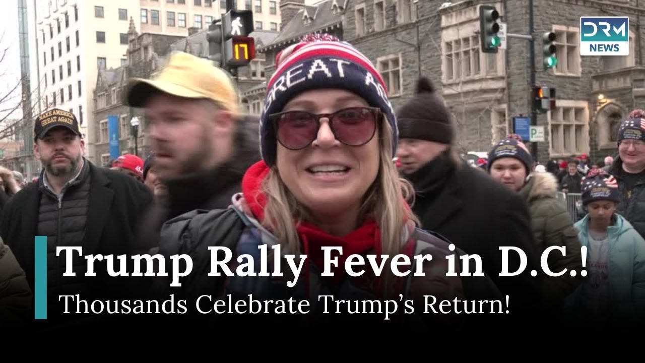 Trump Fans Brave the Cold for Historic Rally | DRM News | AC15 - YouTube