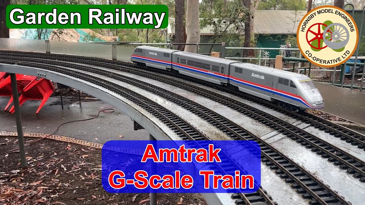 251 Amtrak G-Scale Lineside Run | Hornsby Model Engineers | Garden Club ...