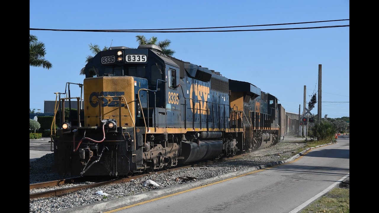 CSX Ex-Conrail SD40-2 on O721 the Homestead Local - YouTube