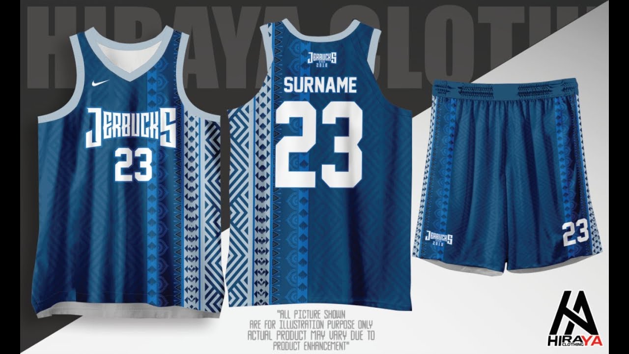 BASKETBALL JERSEY LAYOUT PATTERN AND MOCKUP INSPIRED BY ETNIC STYLE ...