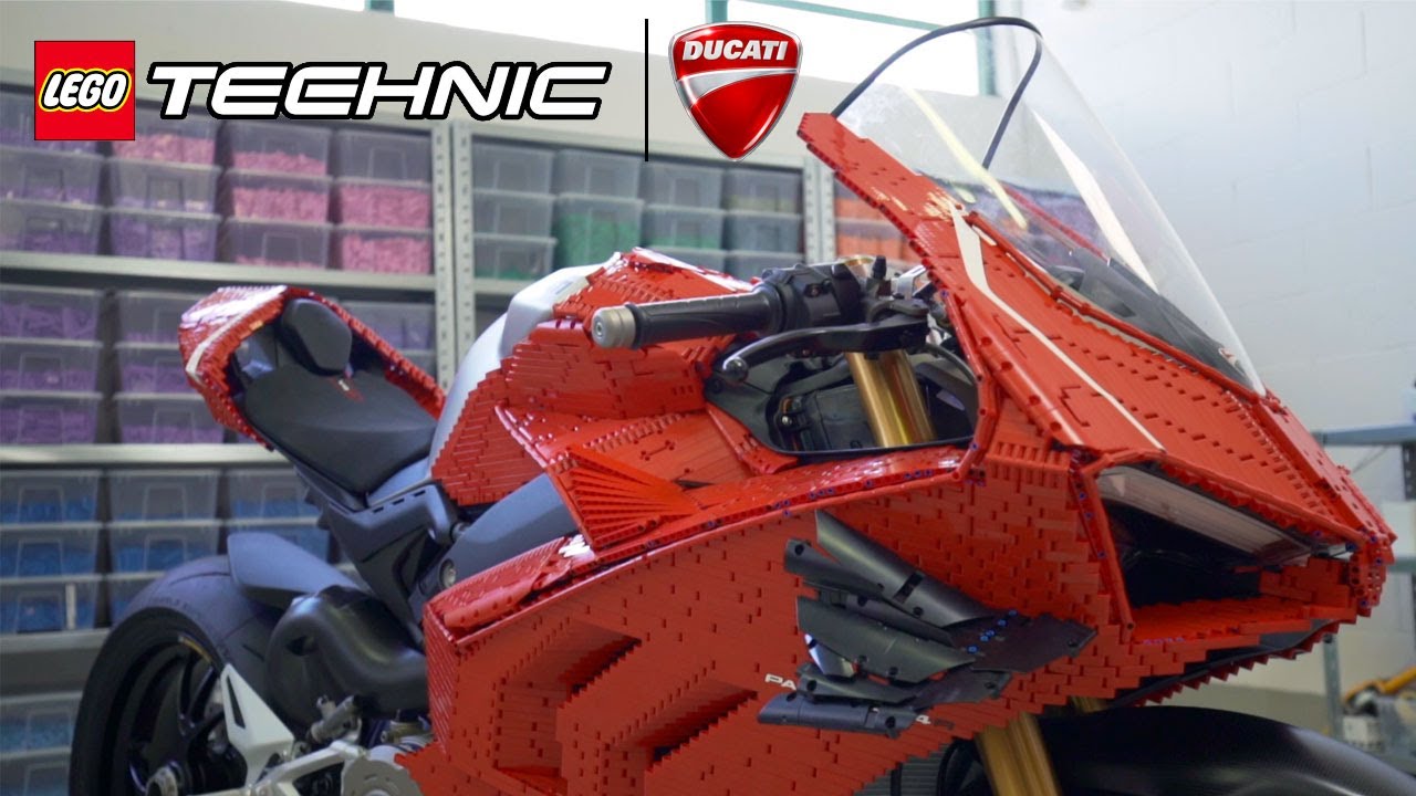 Life-sized Ducati Panigale V4 R Model built with LEGO® TECHNIC ...