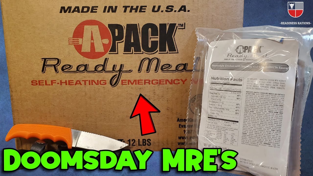 Apocalypse Chicken Noodles (APack Ready Meal MRE) 2011 AmeriQual Meal ...