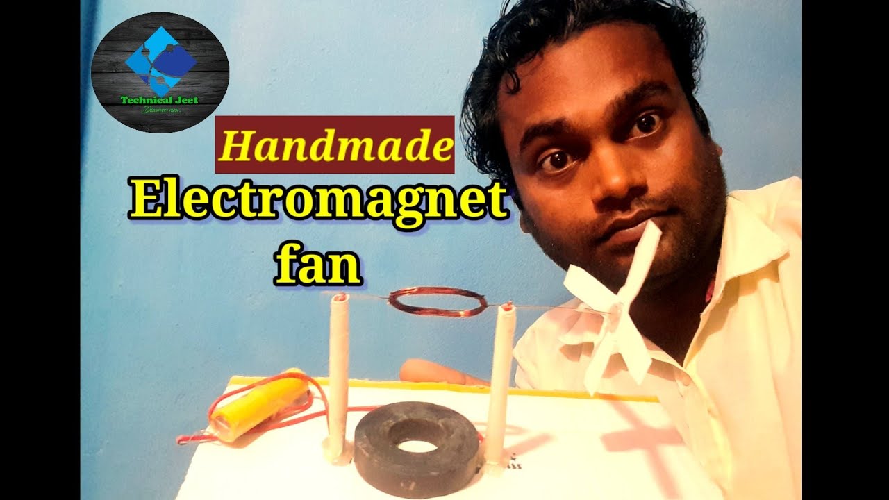 Electric dc fan making/Electromagnetic fan/ First time hand made fan ...