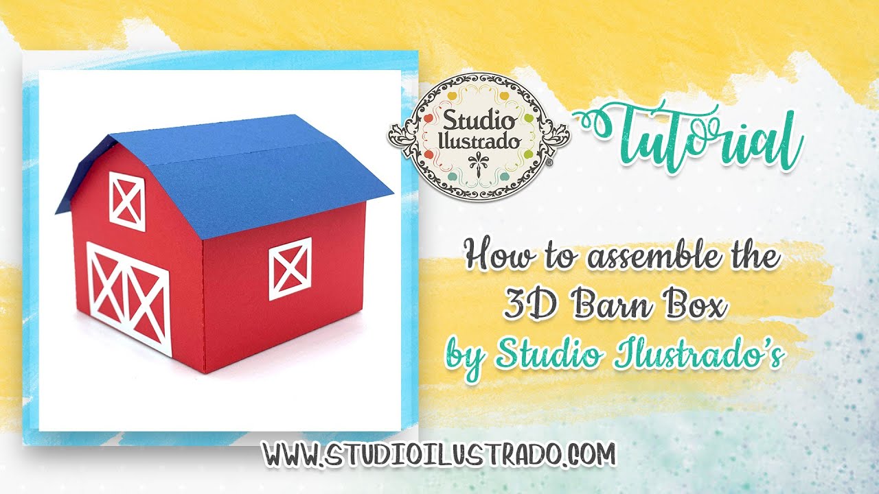 How to assemble the 3D Barn Box by Studio Ilustrado - YouTube