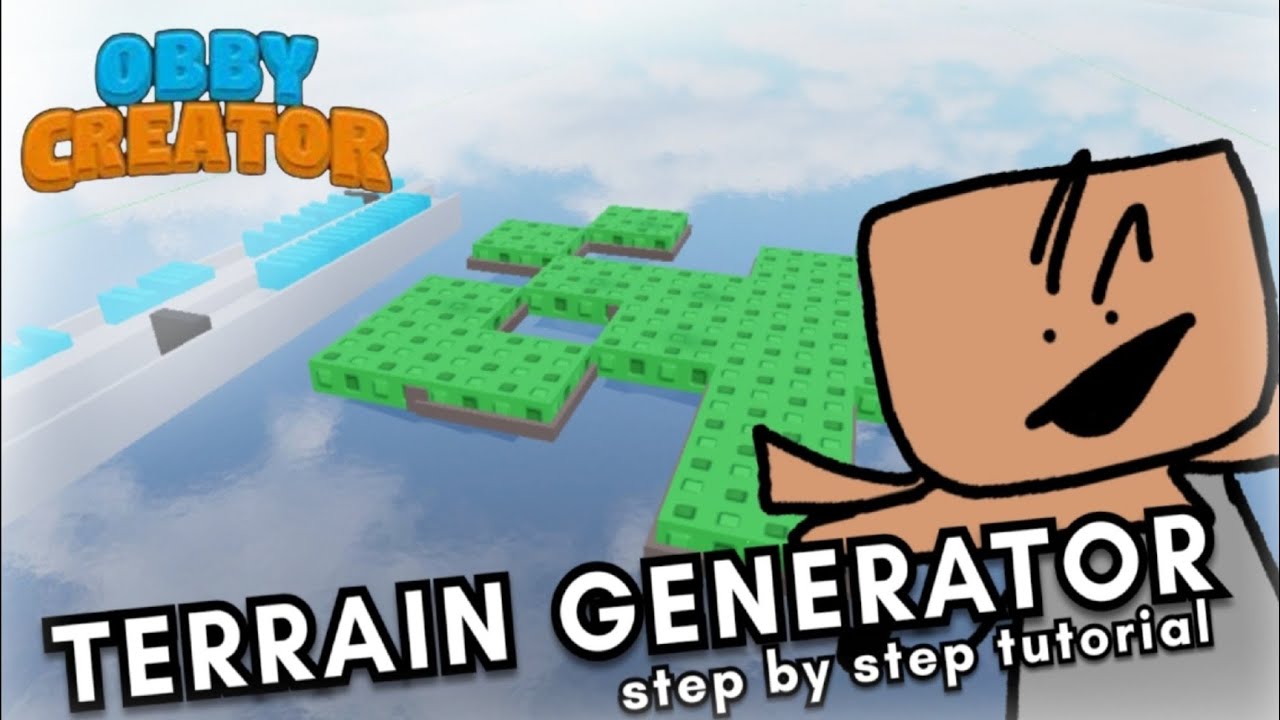 how to make a terrain generator in obby creator - YouTube