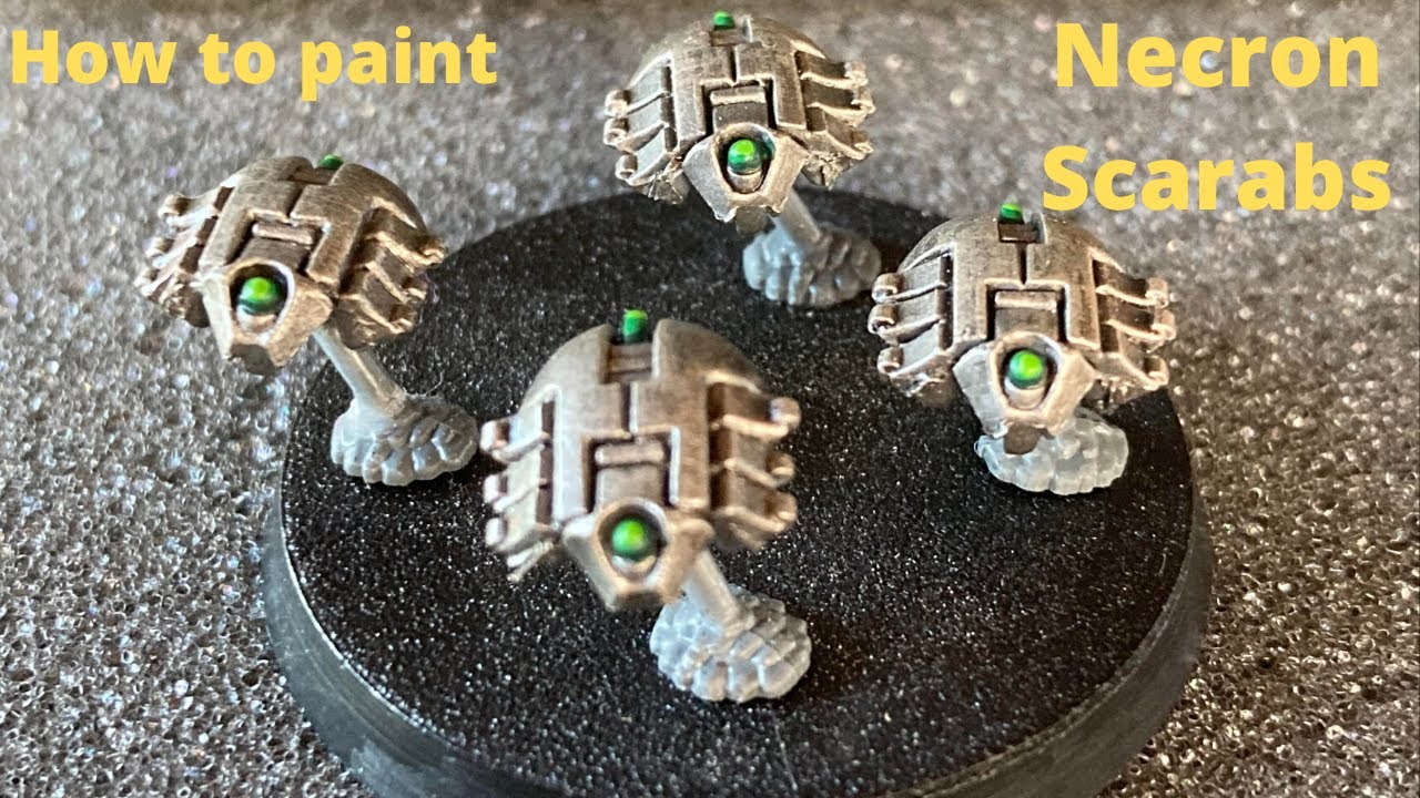 How to paint Necron scarabs - YouTube