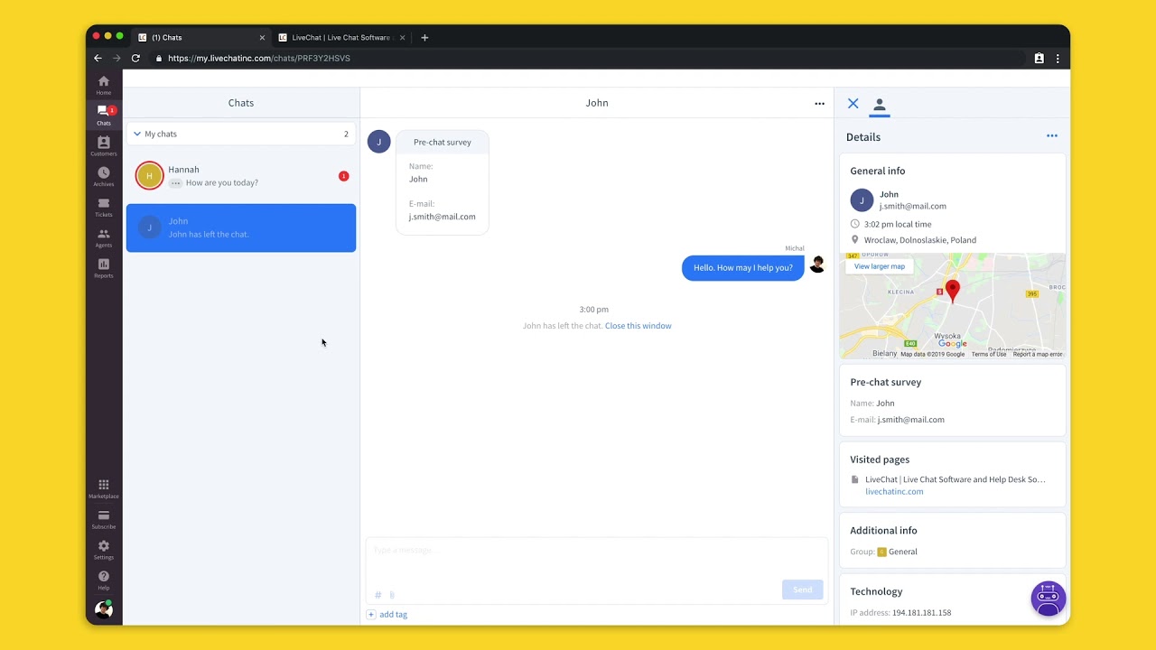 Demo Live Chat Inc Part 3 - YouTube