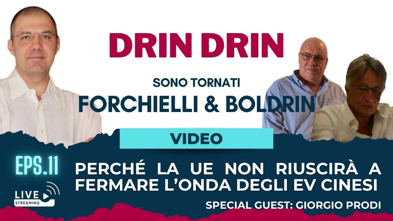 Drin Drin: le EV cinesi invaderanno la UE? Con G. Prodi - YouTube
