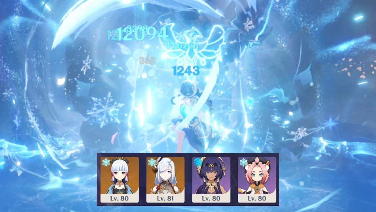 Candace Ayaka Freeze Team | Ayaka Shenhe Candace Diona | Genshin Impact ...