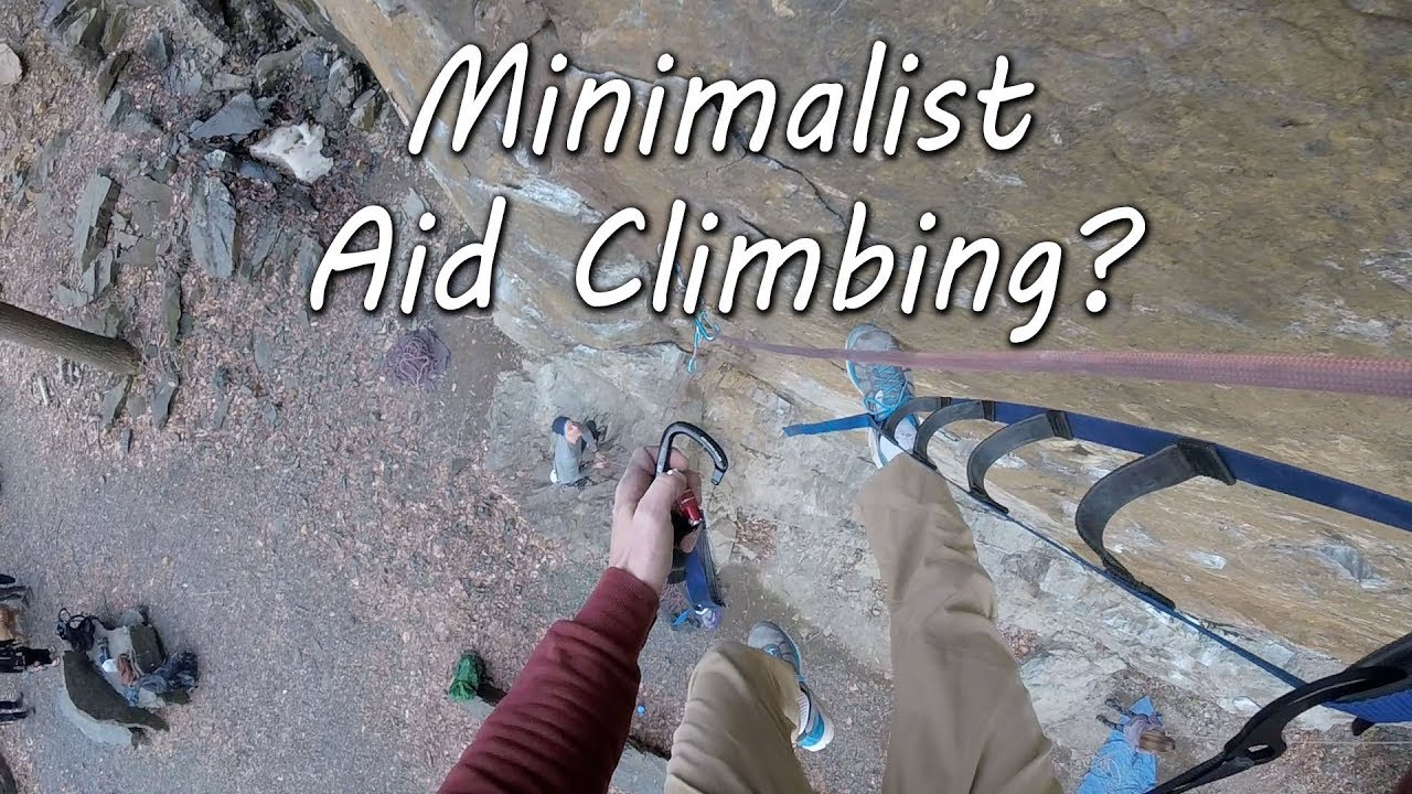 Minimalist Aid Climbing - YouTube
