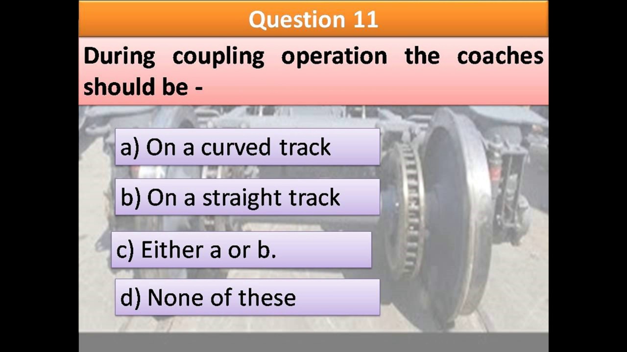 Quiz 4: CBC Center Buffer Coupler of LHB Passenger Coaches - YouTube