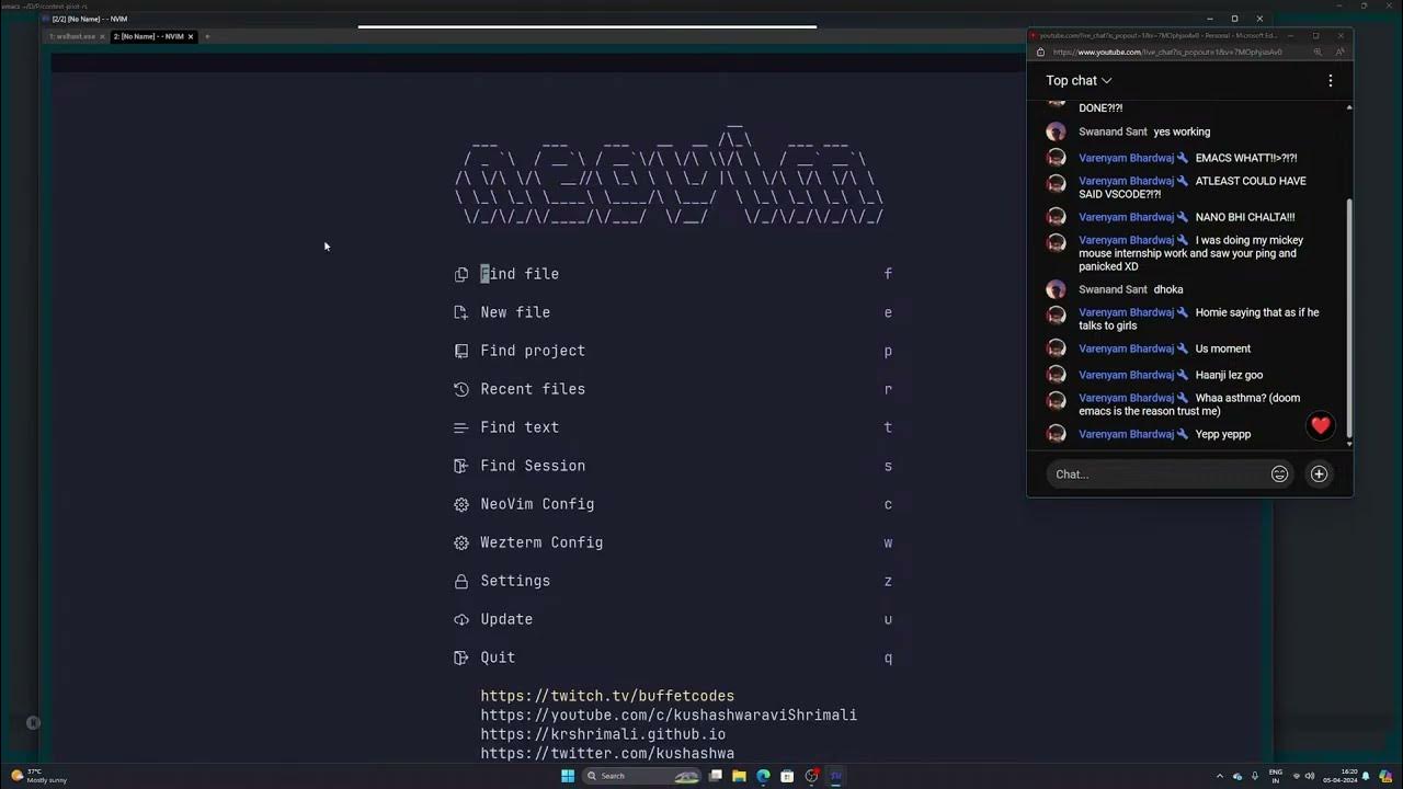 Text editors use this data structure | Rust | NeoVim or Emacs? | Live - YouTube
