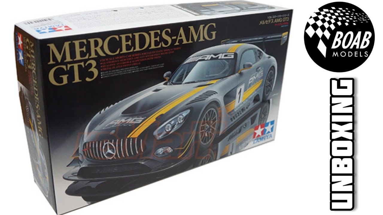 Tamiya Mercedes-Benz AMG GT3 1/24 Unboxing - What's in the box? - YouTube
